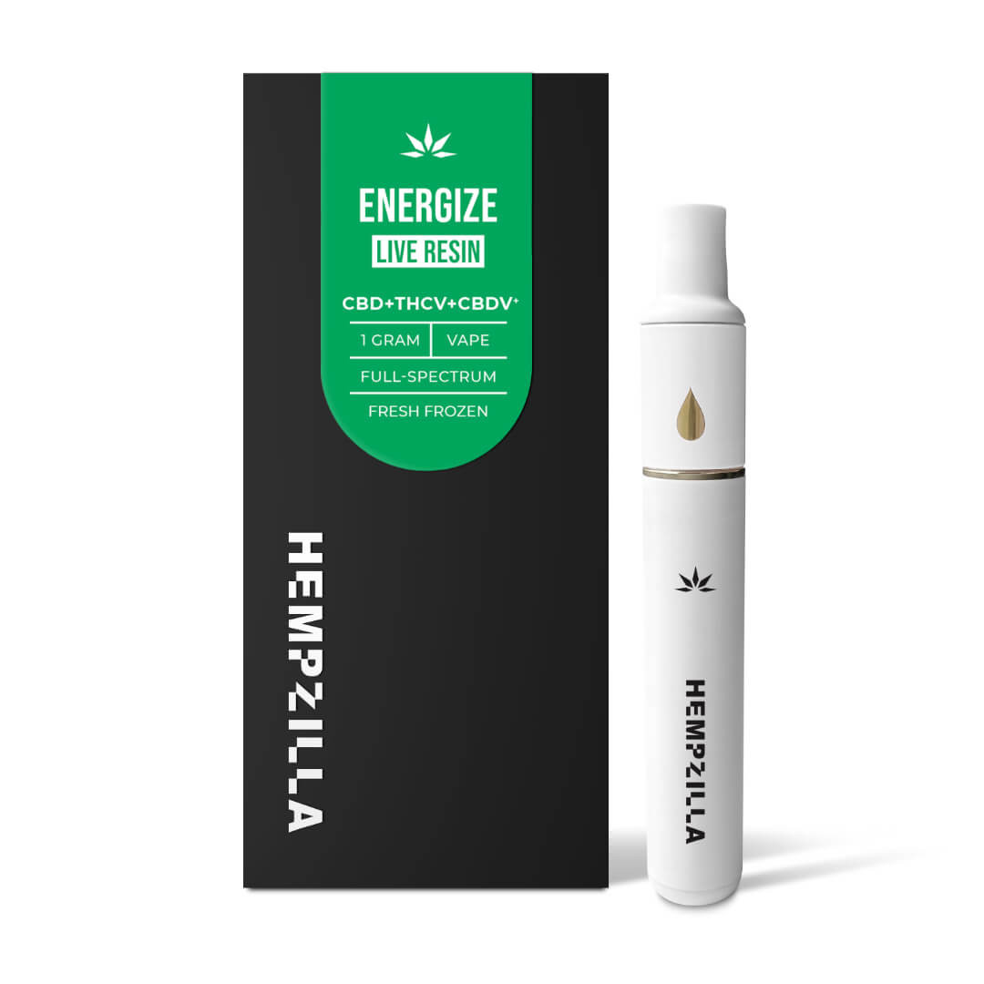 Hempzilla Energize CBD THCV CBDV Live Resin Disposable Vape Pen Hempzilla Energize CBD THCV CBDV Live Resin Disposable Vape Pen