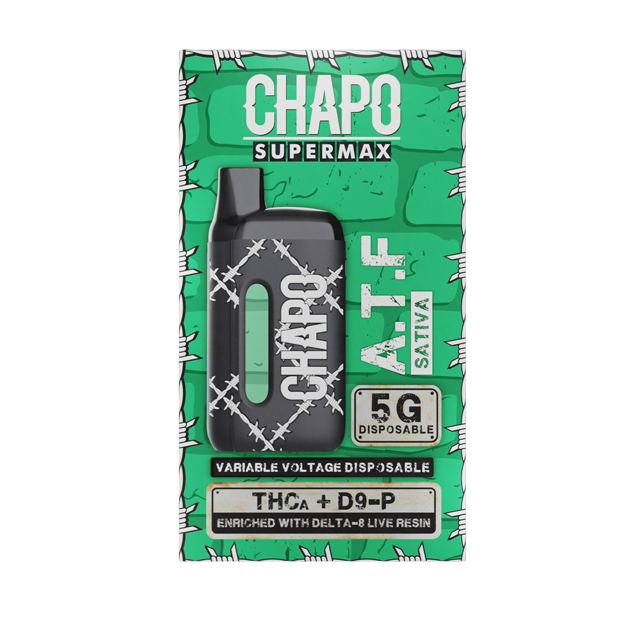 Chapo Extrax Supermax THCA + D9-P Live Resin 5G Disposable Vape Pen ...