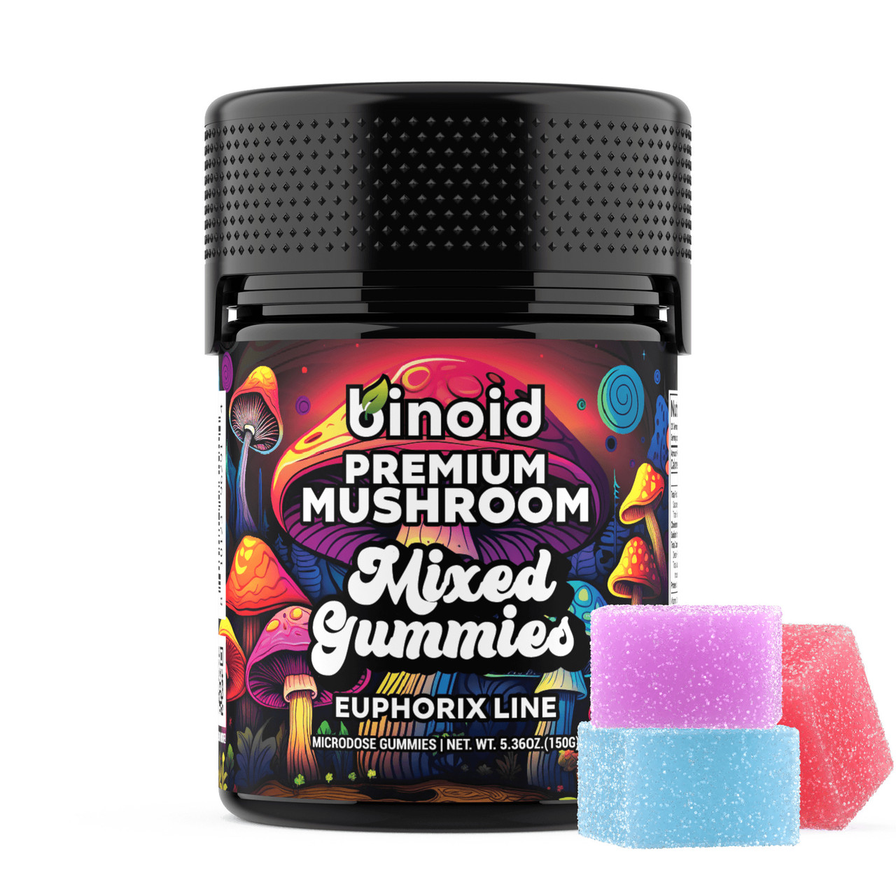 Binoid Euphorix Microdose Mushroom Gummies - The Calm Leaf