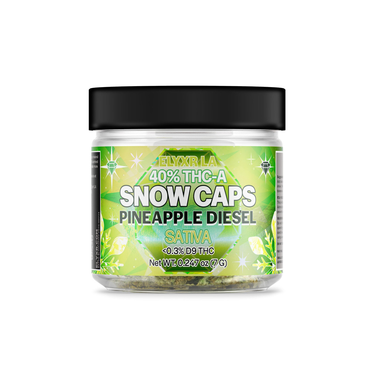 Elyxr 40% THC-A Snow Caps - Calm Leaf