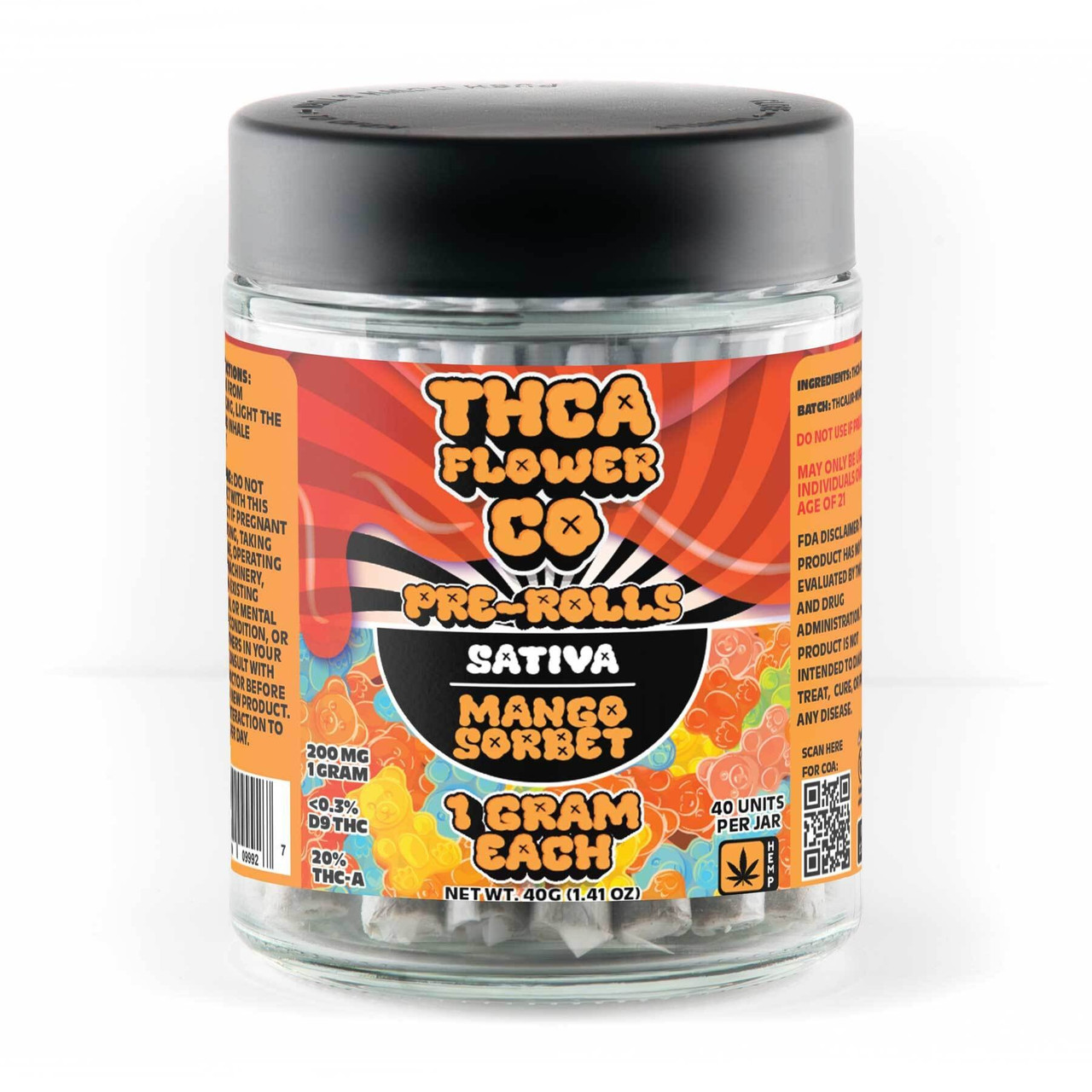 THCA Flower Co 1 Gram THC-A Pre-Rolls - Calm Leaf