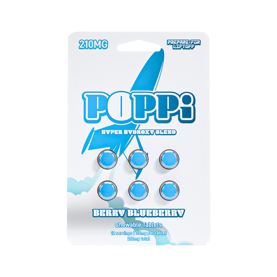 POPPi Hyper Hydroxy Blend 7-OH 35mg Tablets - Calm Leaf