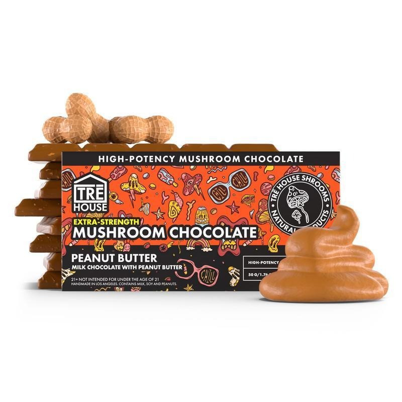 TRE House Extra Strength Mushroom Chocolate Bar - Calm Leaf