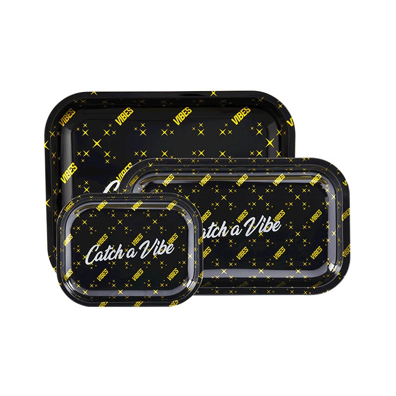Vibes Catch A Vibe Metal Rolling Tray - The Calm Leaf