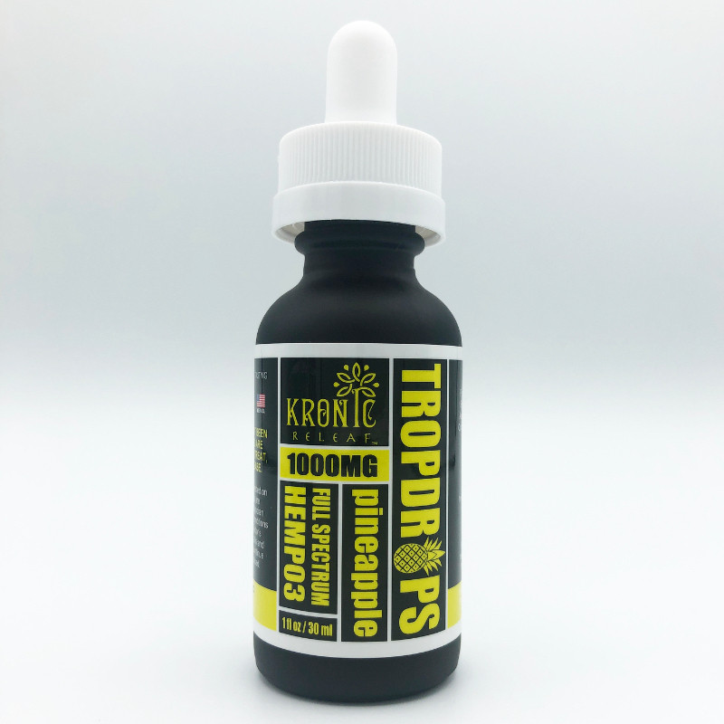 Kronic Releaf Trop Drop Full Spectrum Hemp CBD Tincture - The Calm Leaf