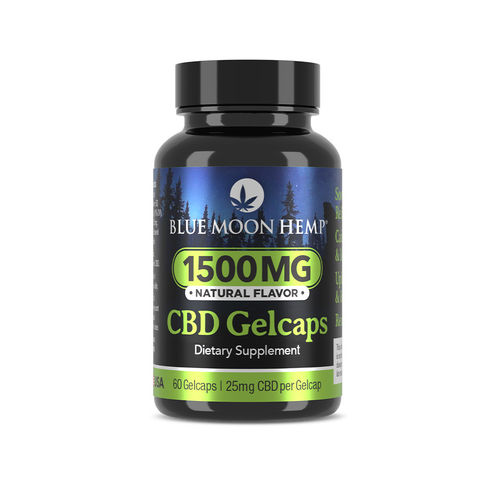 Blue Moon Hemp CBD Isolate Gel Caps - The Calm Leaf
