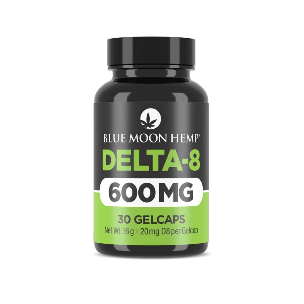 Blue Moon Hemp Delta 8 THC Gel Caps - The Calm Leaf