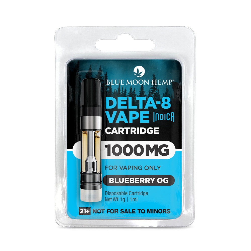 Blue Moon Hemp Delta 8 THC Vape Cartridge - The Calm Leaf