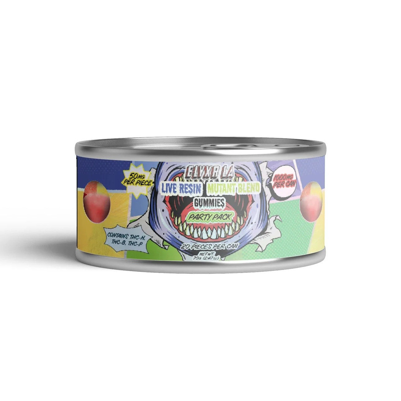 Cali Extrax Level Up THC-A + THC-B + THC-P Live Resin Gummies - Calm Leaf