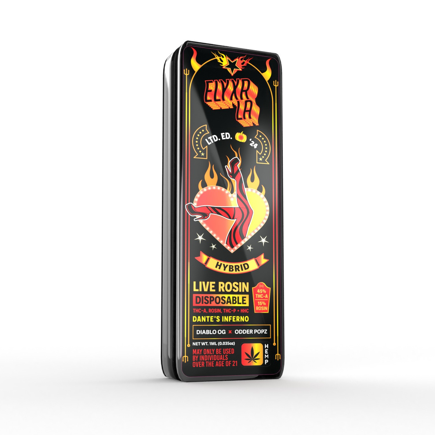 Half Bak'd THC-A + THC-P + THC-8 3G Disposable Vape Pen - The Calm Leaf