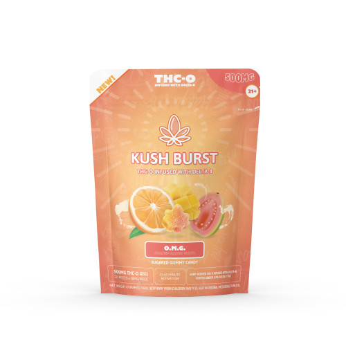 Kush Burst THC-O Acetate + Delta 8 THC Gummies - The Calm Leaf