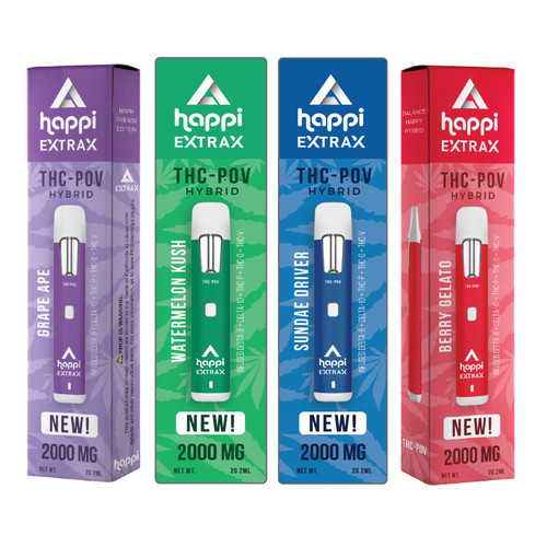Happi Delta 10 THC Disposable 2ml Vape Pen - The Calm Leaf