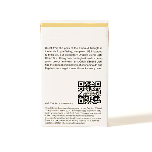 Hemptown USA Premium Light CBD + CBG Hemp Stix - The Calm Leaf