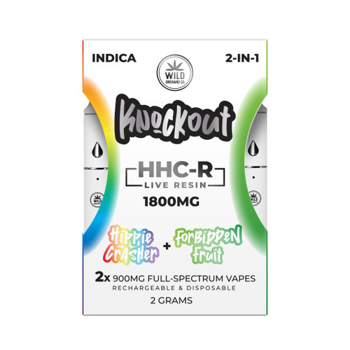 Wild Orchard Knockout HHC-R Live Resin 2 in 1 Disposable Vape Pen - The ...