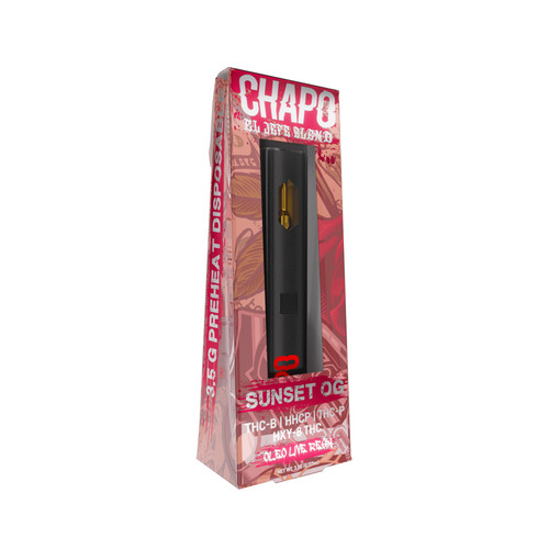 Chapo Extrax El Jefe Blend THCB + HHCP + THCP + HXY-8 THC Disposable ...