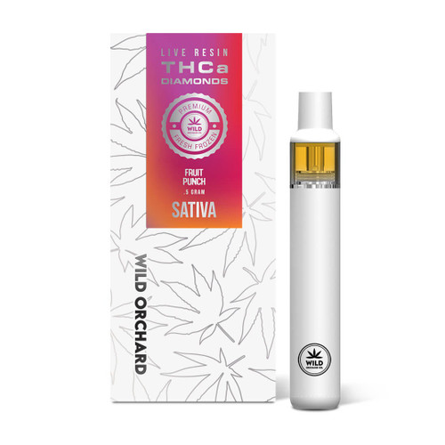 Wild Orchard THCA Diamonds Live Resin 1.5G Vape Cartridge - The Calm Leaf