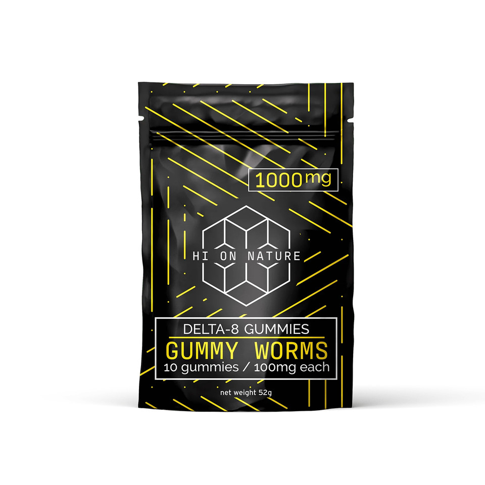 Hi On Nature Delta 8 THC Chamoy Gummy Bears - Calm Leaf