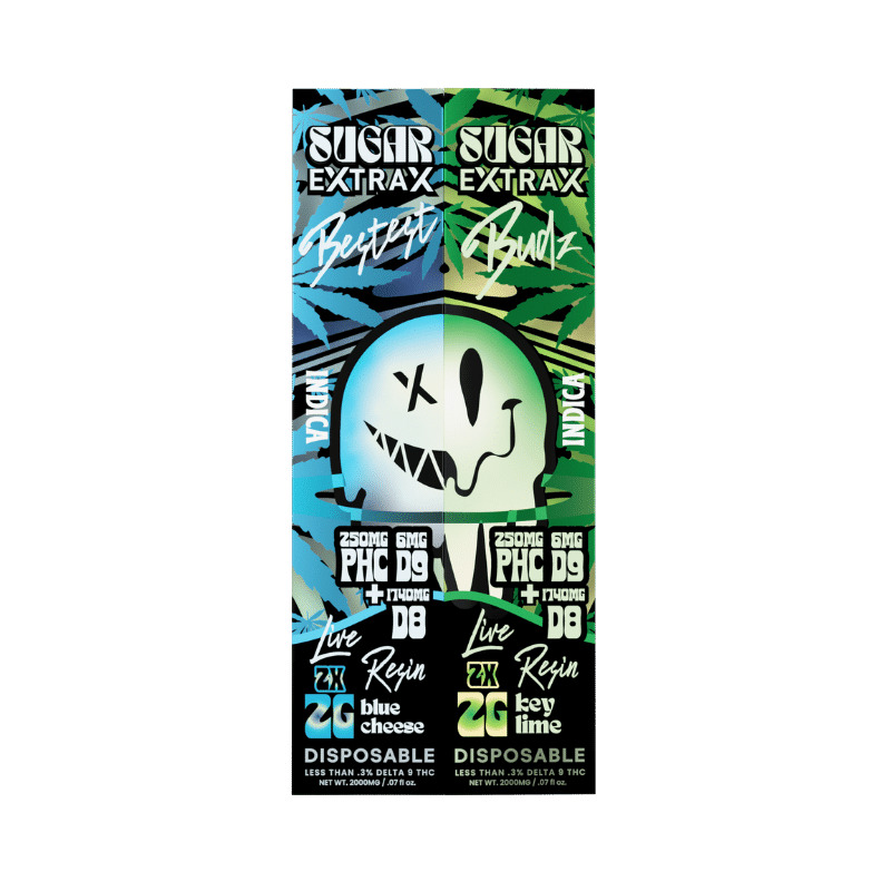 Sugar Extrax PHC + D9 + D8 THC Live Resin 2G Disposable Vape Pen - The ...