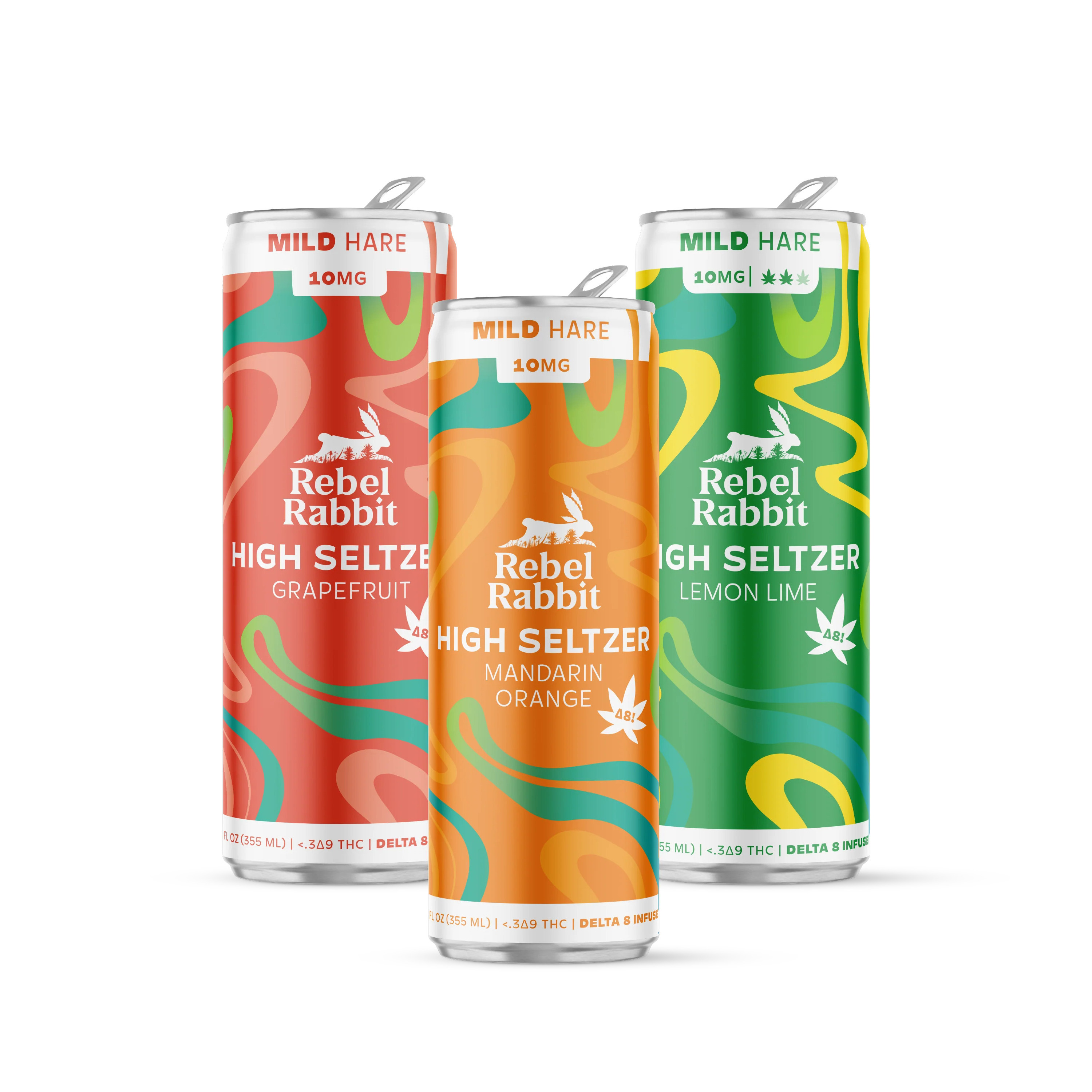 Rebel Rabbit Delta 8 THC High Seltzer Variety Pack - The Calm Leaf