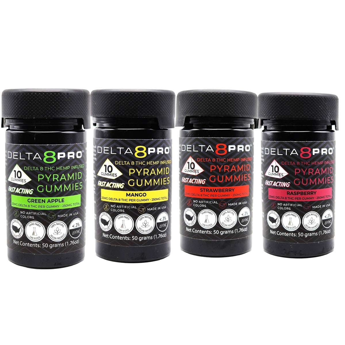 Delta 8 Pro Delta 8 THC Pyramid Gummies - The Calm Leaf