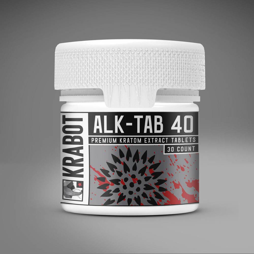 Krabot Alk-Tab 40 Premium Kratom Extract Tablets - The Calm Leaf