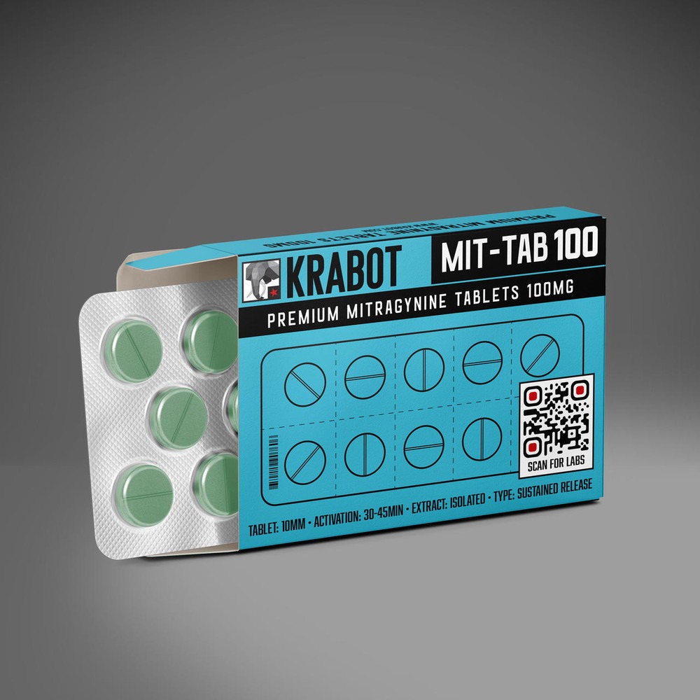 Krabot Mit-Tab 100 Premium Kratom Mitragynine Extract Tablets - The ...