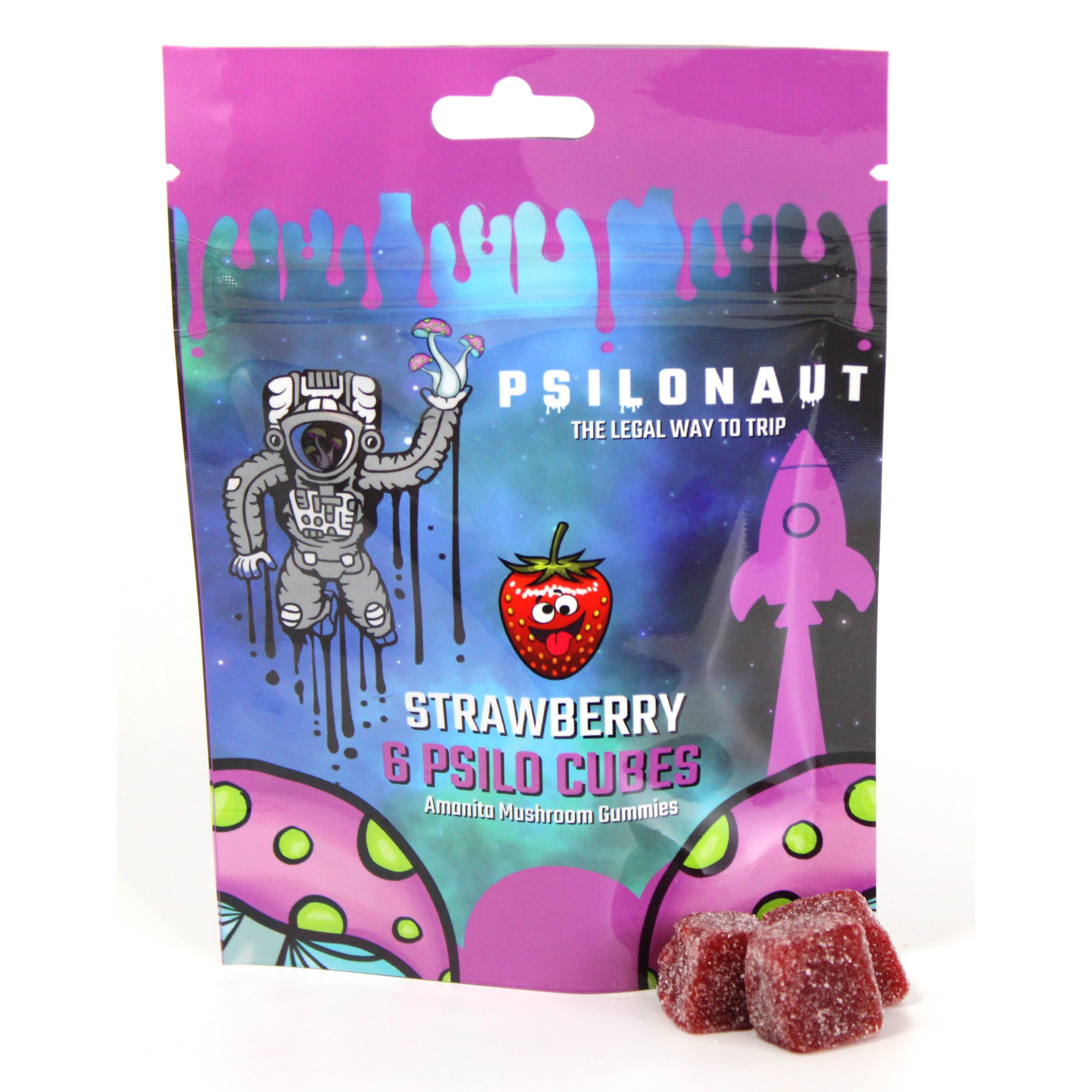 Psilonaut Amanita Mushroom Gummies Psilo Cube - The Calm Leaf