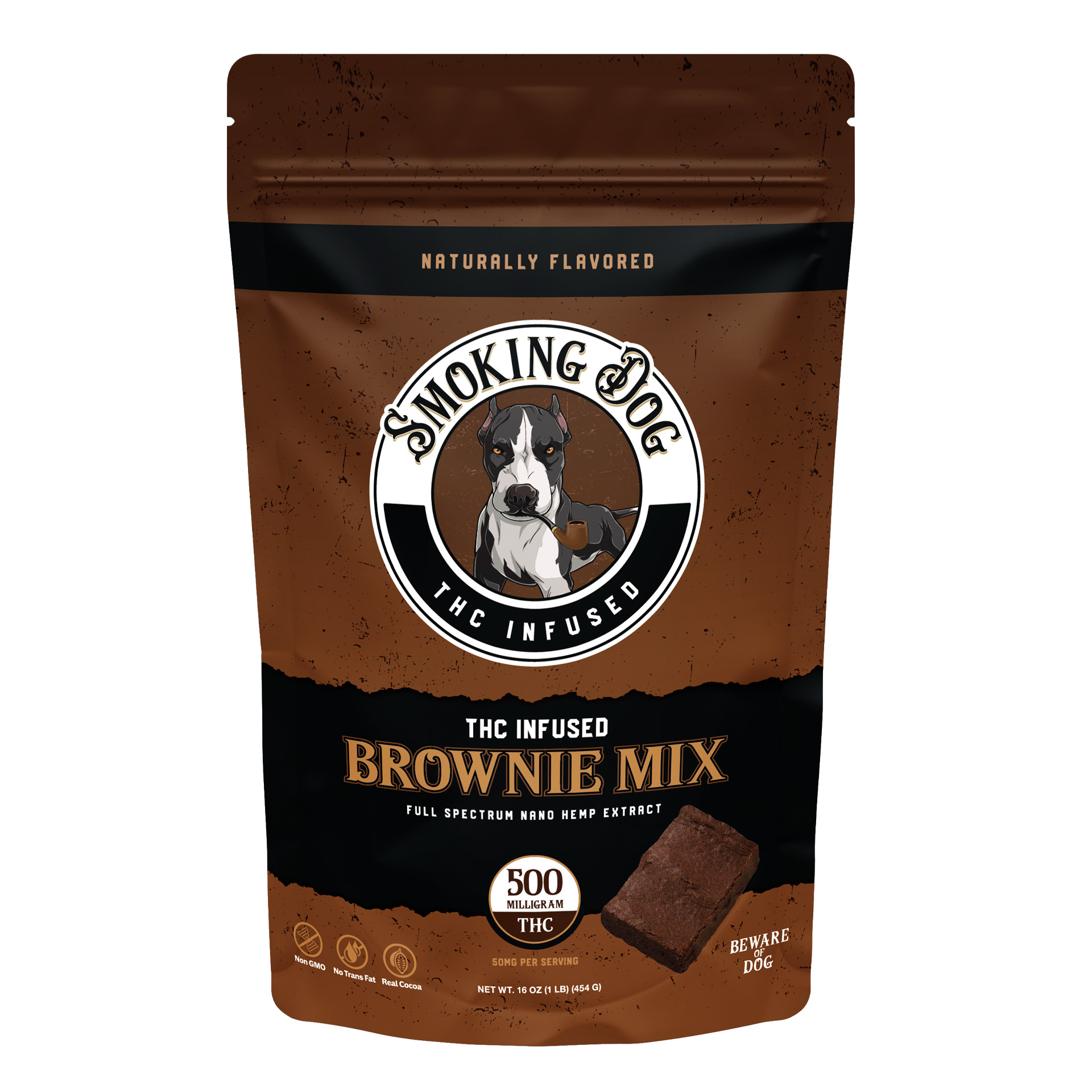 Smoking Dog Delta 9 THC Infused Brownie Mix - The Calm Leaf