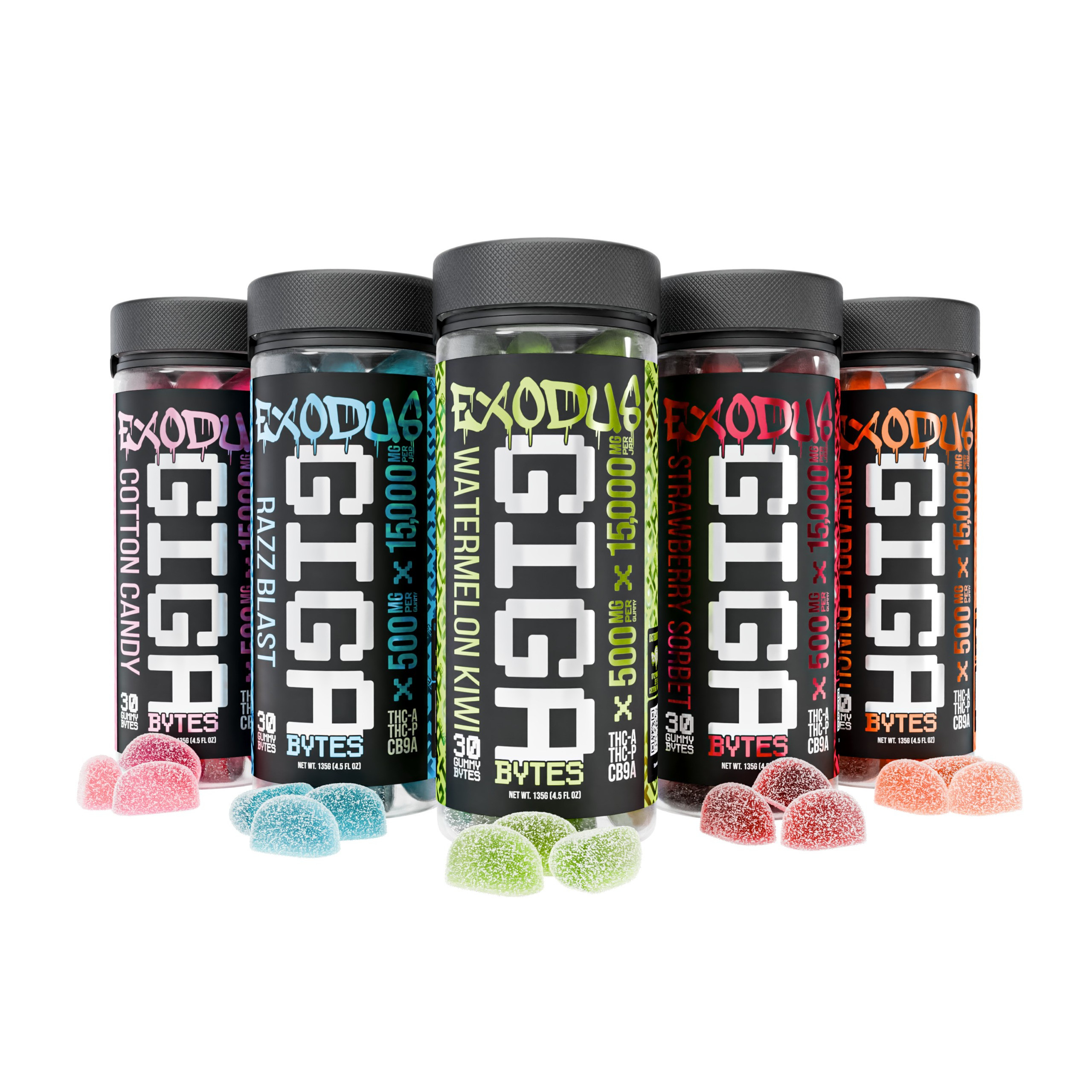 Exodus Gigabytes THC-A + THC-P + CB9A Gummies - The Calm Leaf