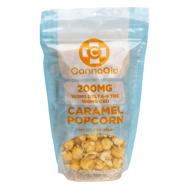 CannaAid Delta 9 THC + CBD Flavored Popcorn - Calm Leaf