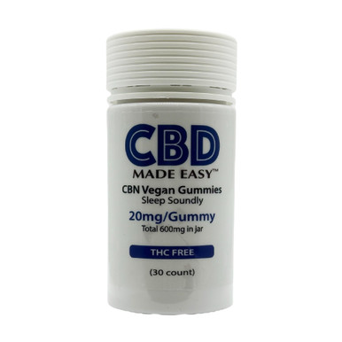 CBD Made Easy Sleep Soundly CBN Organic Vegan Gummies - Calm Leaf