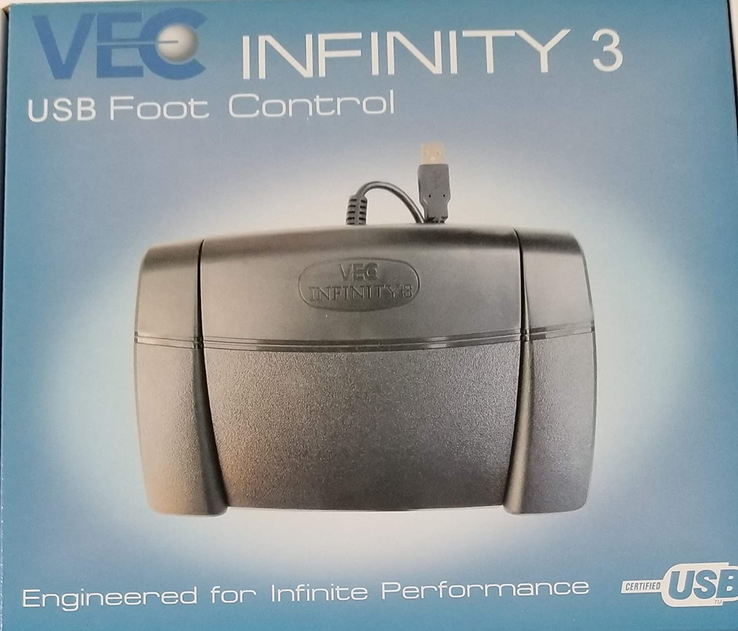 Infinity-3 USB Transcription Foot Pedal For Audio Dictation