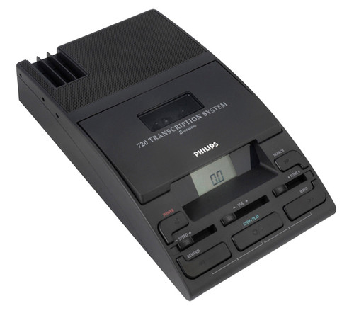 Philips 720-T Mini Cassette Transcriber - New Model