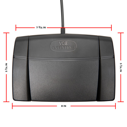 Infinity-3 USB Transcription Foot Pedal For Audio Dictation