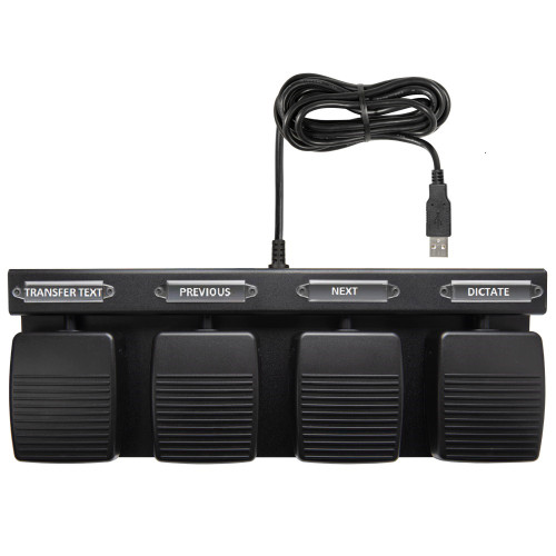 4-Button Foot Pedal for Philips Speech Devices