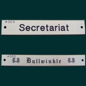 Traditional Halter Nameplate - Satin Brass - Equus Now!