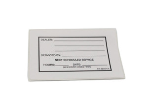 Generac Scheduled Maintenance Sticker 0E0373 - Gensys Parts DIY