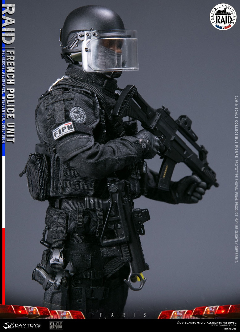 DAM TOYS FRENCH POLICE UNIT - RAID IN PARIS 1/6 SCALE ACTION FIGURE ...
