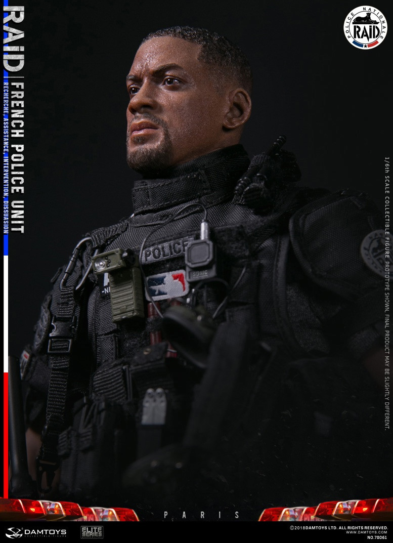 DAM TOYS FRENCH POLICE UNIT - RAID IN PARIS 1/6 SCALE ACTION FIGURE ...