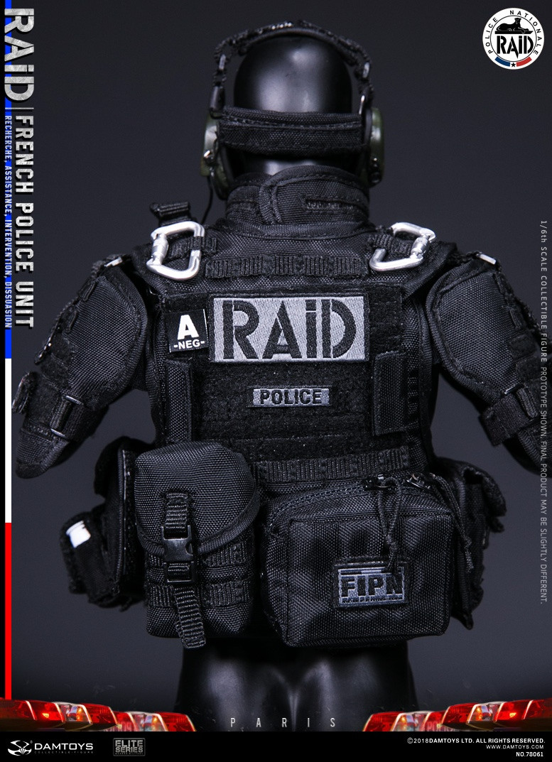 DAM TOYS FRENCH POLICE UNIT - RAID IN PARIS 1/6 SCALE ACTION FIGURE ...
