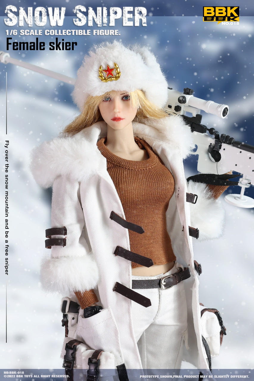 BBK Female Skier Snow Sniper 1/6 Action Figure BBK018