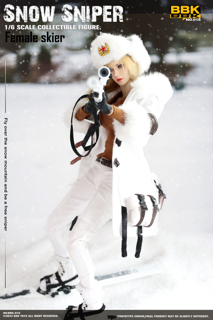 BBK Female Skier Snow Sniper 1/6 Action Figure BBK018