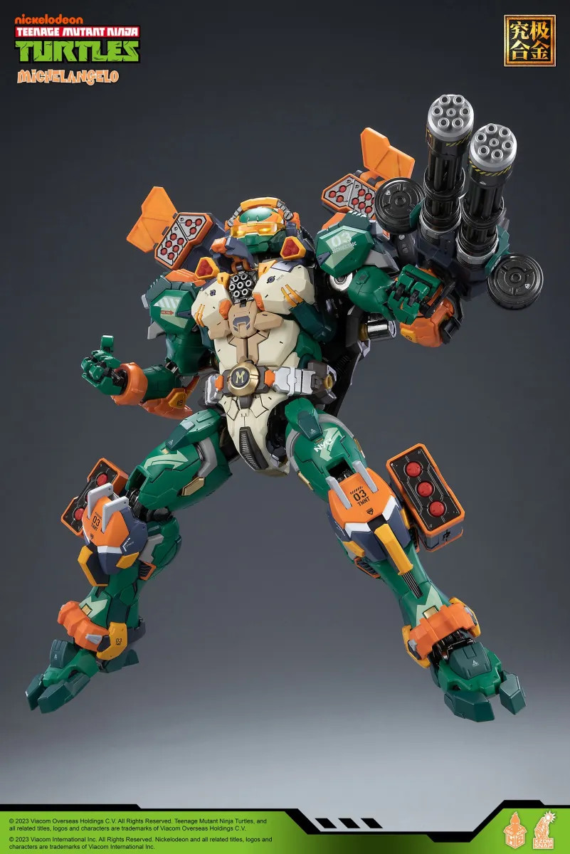 HeatBoys TMNT Michelangelo Alloy Mecha Figure HB0014