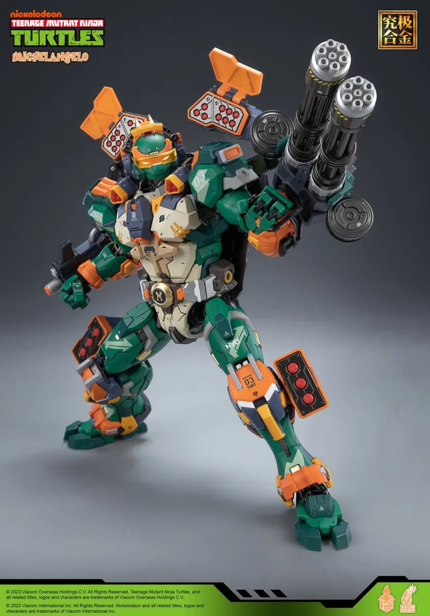 HeatBoys TMNT Michelangelo Alloy Mecha Figure HB0014