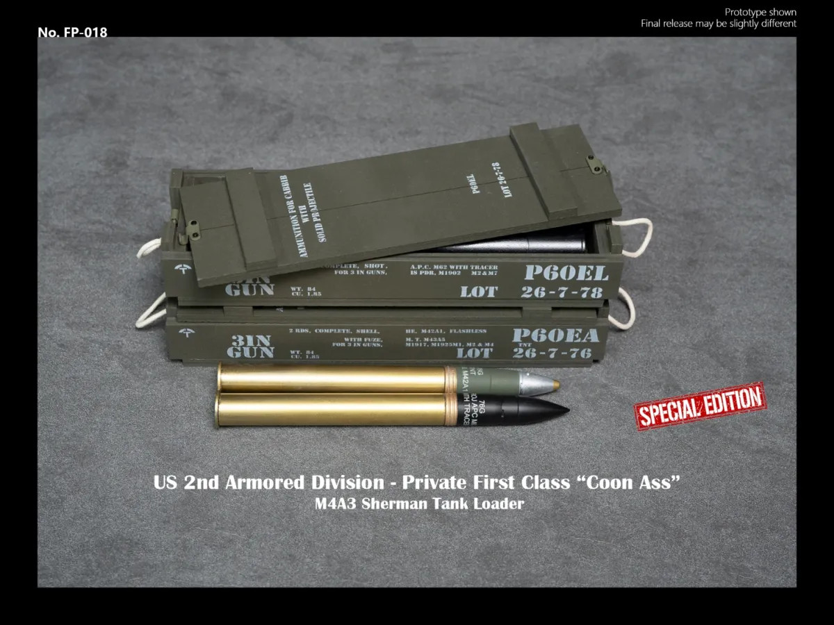 Facepool Sherman Tank Loader Coon Ass Special FP-018B
