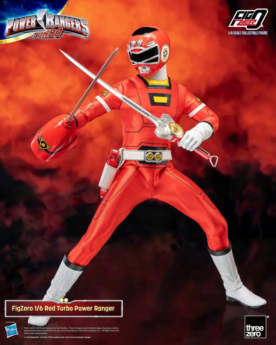 Threezero Power Rangers Turbo FigZero Red Ranger