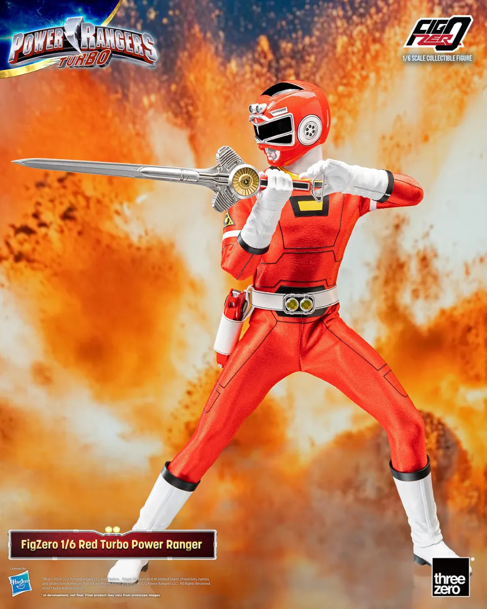 Threezero Power Rangers Turbo FigZero Red Ranger