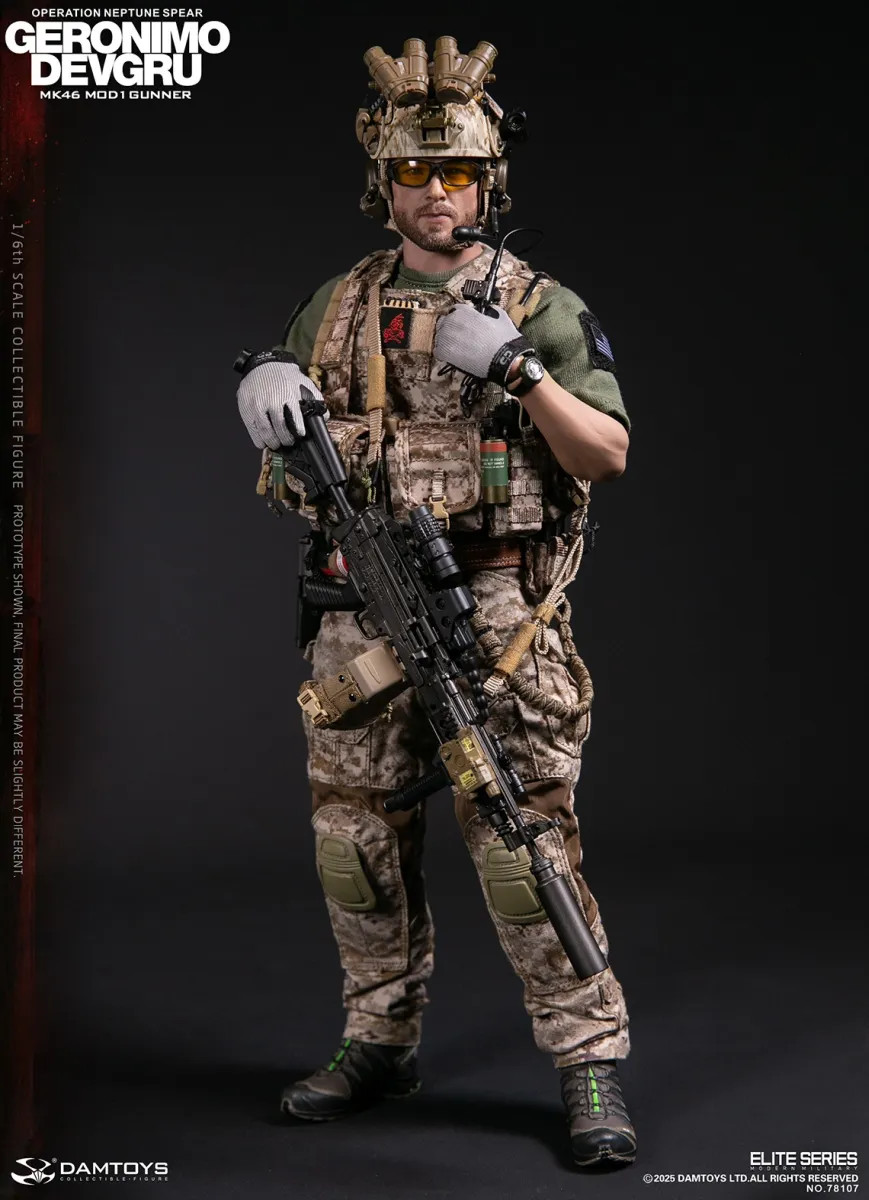 DEVGRU Operation Neptune Spear GERONIMO MK46 MOD1 Gunner