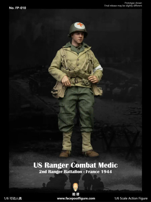 Facepool WWII US Ranger 1944 Combat Medic FP-010