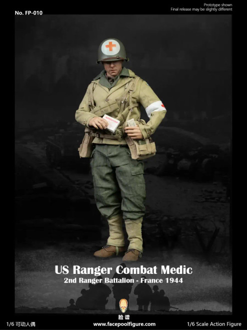Facepool WWII US Ranger 1944 Combat Medic FP-010